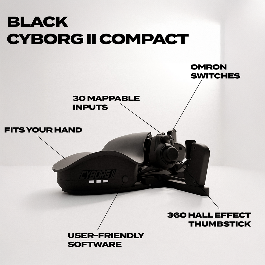 Azeron Cyborg II Compact - PC Gaming Keypad With 360 Analog Thumbstick