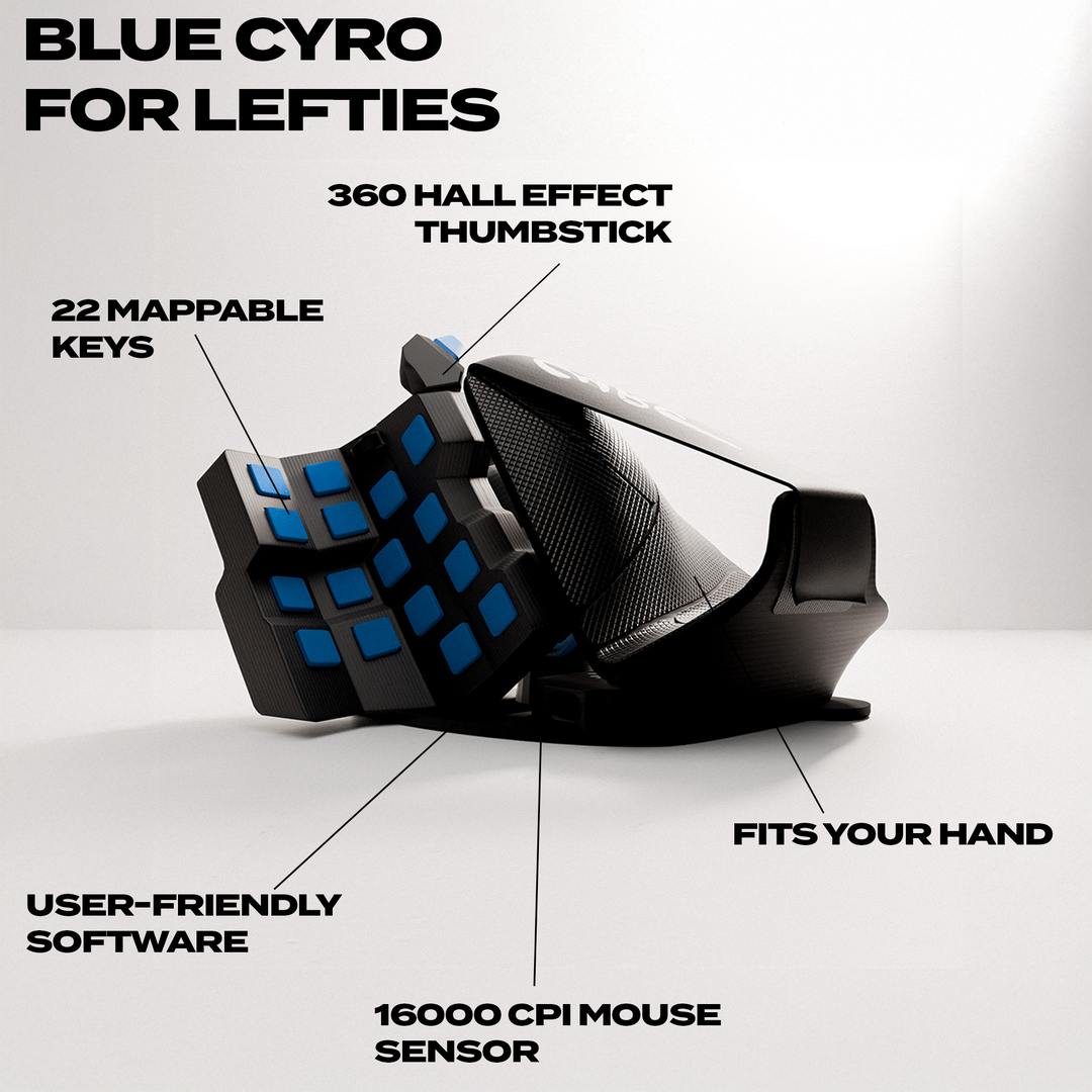 Azeron Cyro - One-Handed Gaming Mouse with Analog Thumbstick