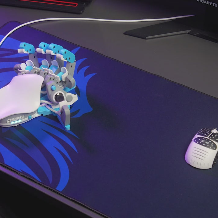 Azeron Ultimate Iceline Cyborg II Bundle - Stand & Grip Tapes
